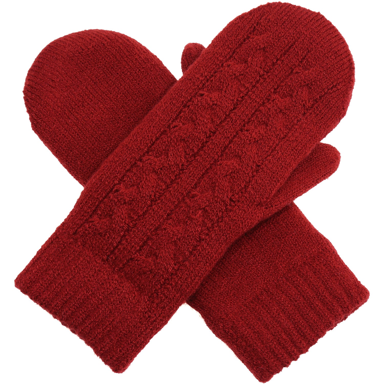 Winter Plush Fleece Lined Cable Knit Mitten – BYOS Be Your Own Style